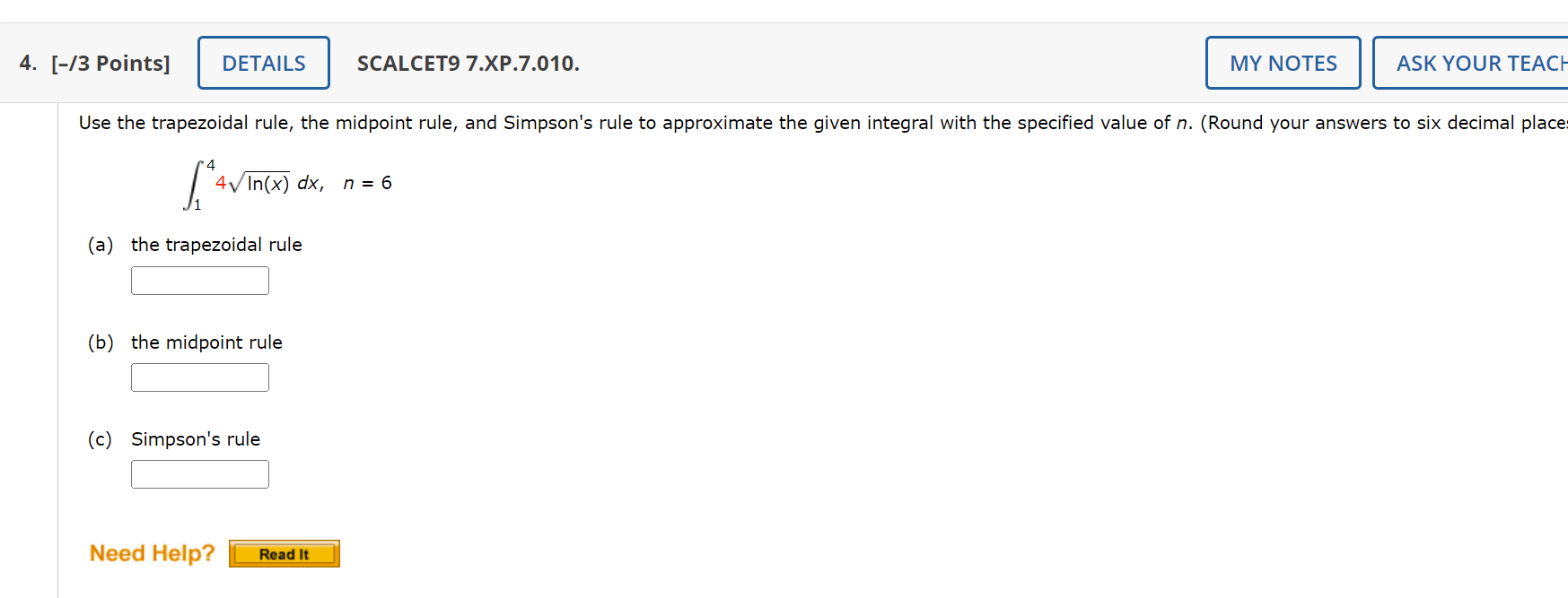 Solved Use the trapezoidal rule, the midpoint rule, and | Chegg.com