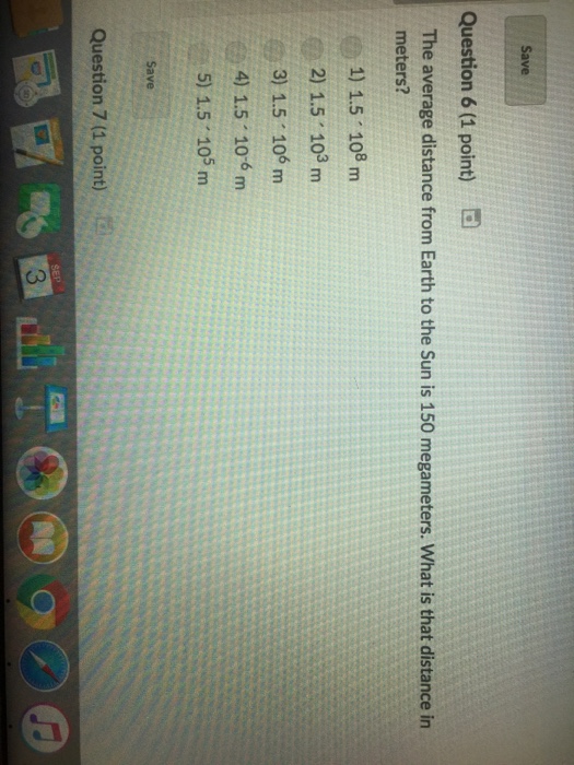 Solved The average distance from Earth to the Sun is 150 | Chegg.com