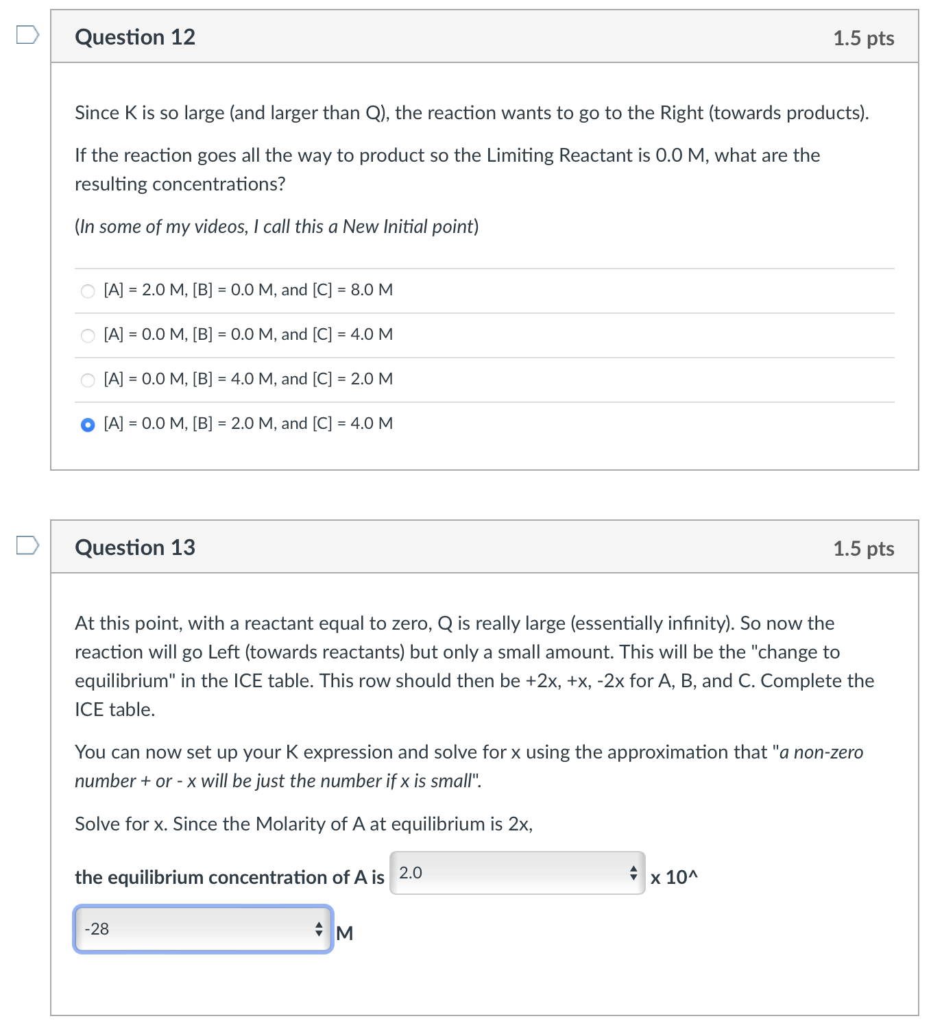 Solved Use the following information to answer the three | Chegg.com