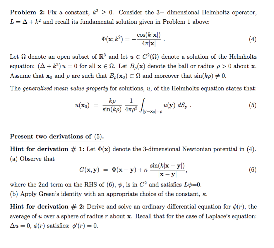 Solved Problem 2: Fix a constant, k2 > 0. Consider the 3, | Chegg.com