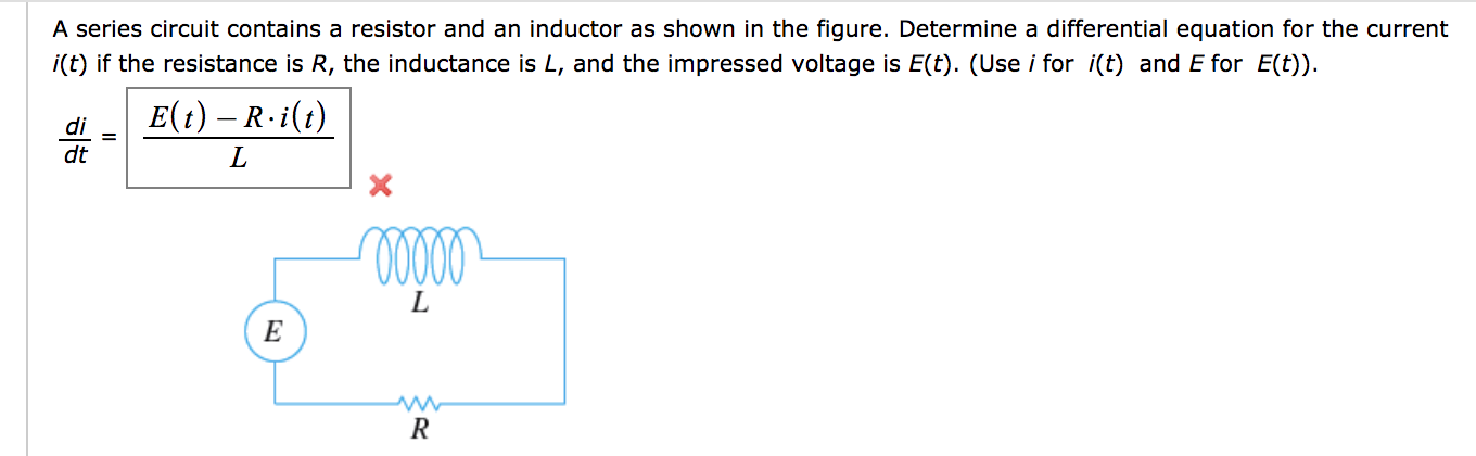 Solved A series circuit contains a resistor and an inductor | Chegg.com