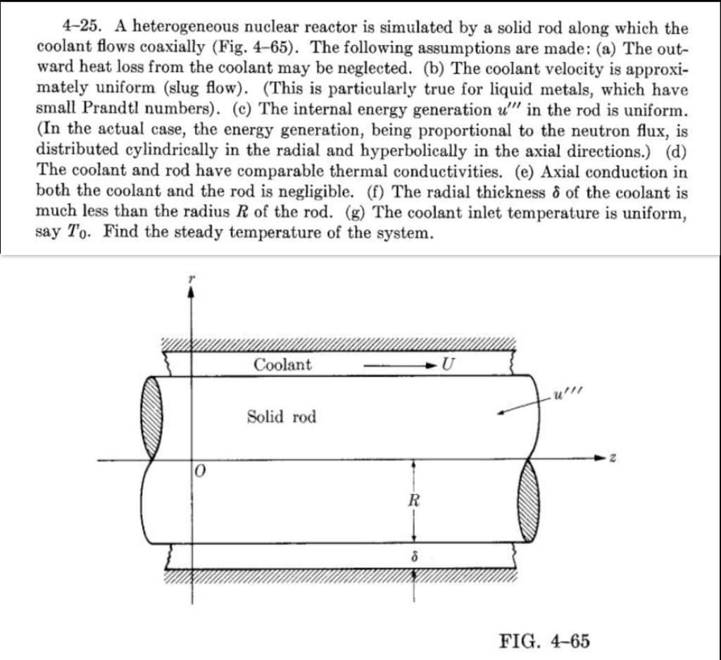 Solved 4-25. A heterogeneous nuclear reactor is simulated by | Chegg.com