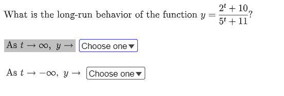 Solved What is the long-run behavior of the function y 2 + | Chegg.com