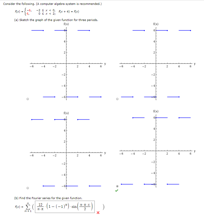 Solved Consider the following. (A computer algebra system is | Chegg.com