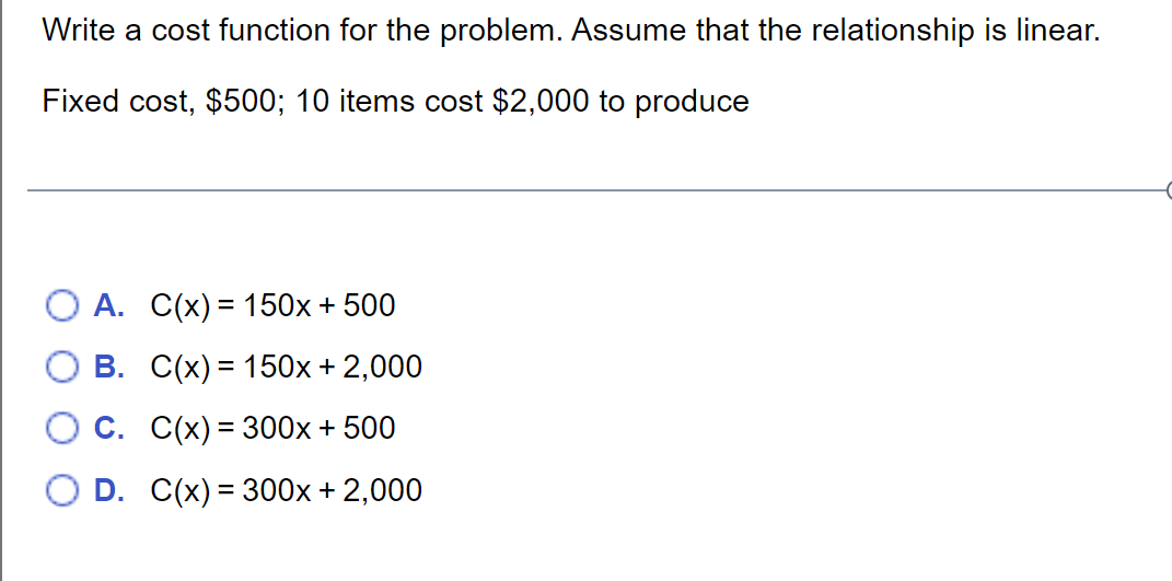 Solved Write a cost function for the problem. Assume that | Chegg.com