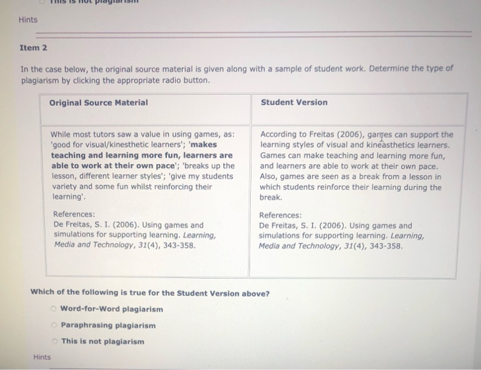 Solved Item 1 In the case below, the original source | Chegg.com