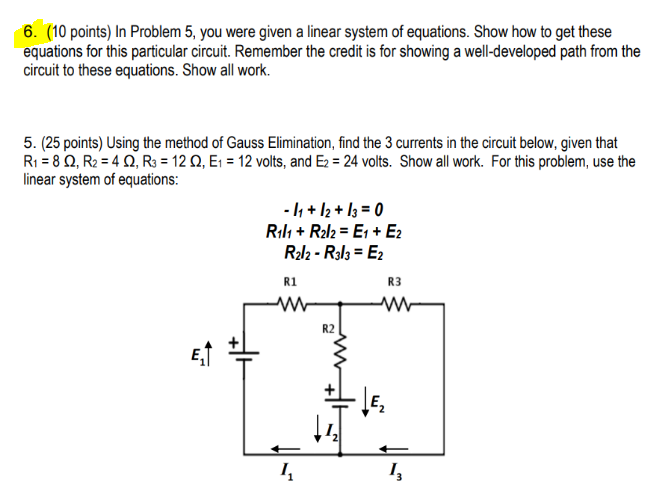 Solved 6. (10 points) In Problem 5, you were given a linear | Chegg.com