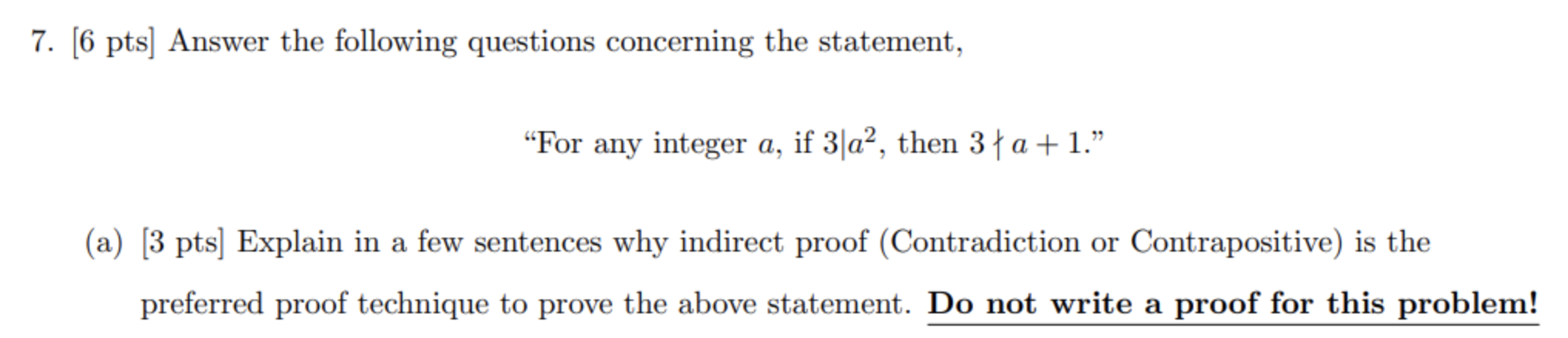 Solved For each problem, prove or disprove the given | Chegg.com