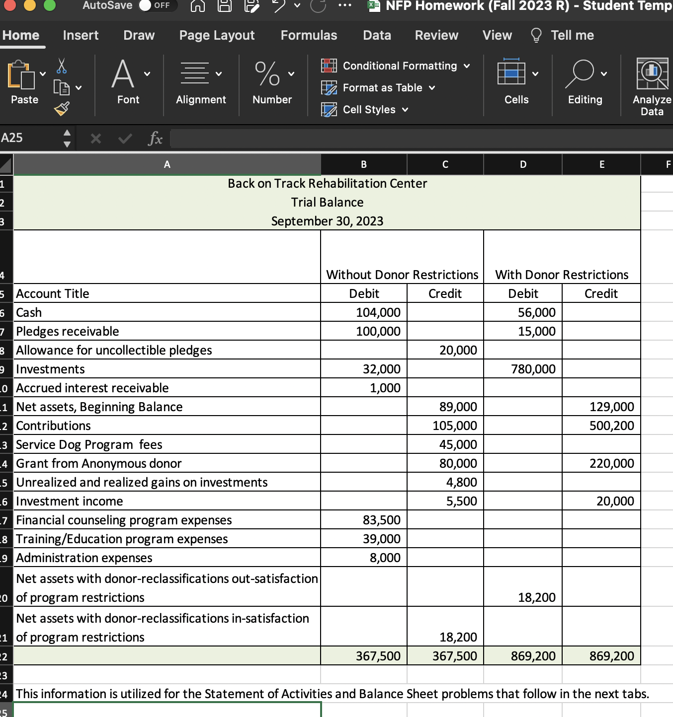 Solved Home Insert Draw Page Layout Formulas Data Review | Chegg.com