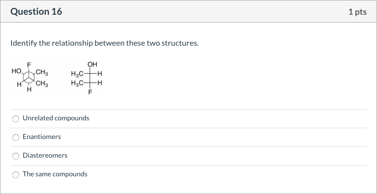 Solved What is the relationship between these 2 structures? | Chegg.com