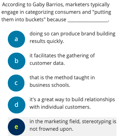 Solved Gender-based marketing is an example of а niche | Chegg.com