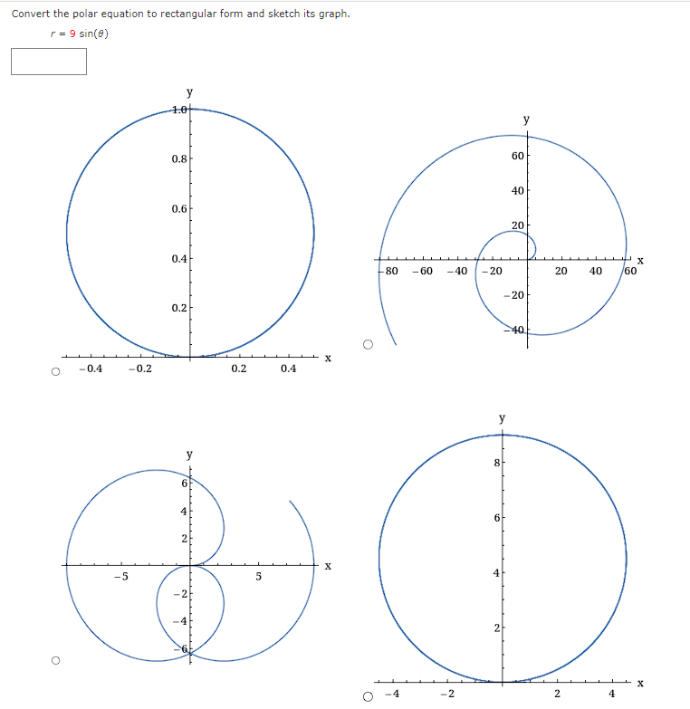 Solved Convert the polar equation to rectangular form and | Chegg.com