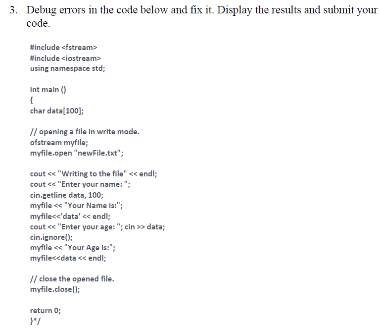 Solved Please only use visual studio code and C++ | Chegg.com
