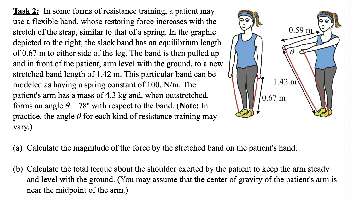 Solved Task 2: In some forms of resistance training, a | Chegg.com