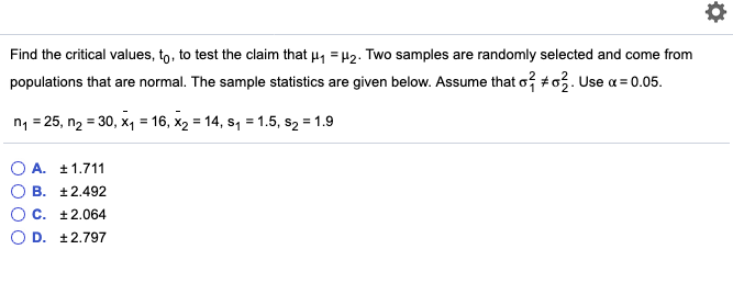 Solved Two samples P-value used to test the claim that u1 | Chegg.com