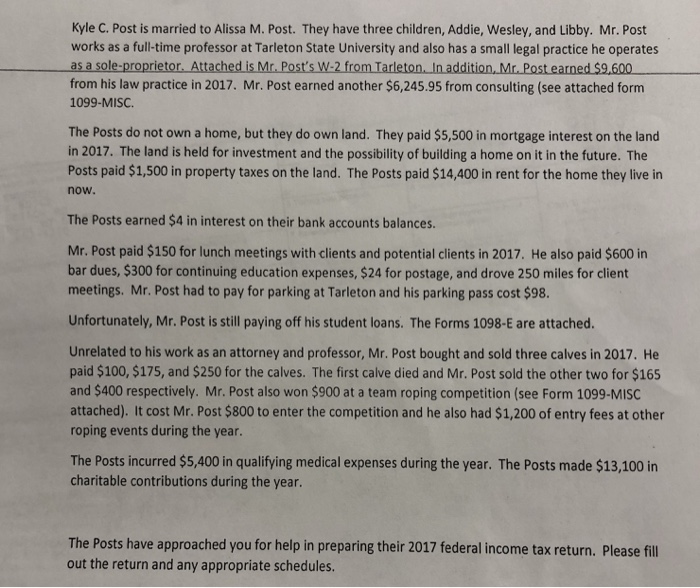 Solved Please help using 1040 form with IRS Code Rules | Chegg.com