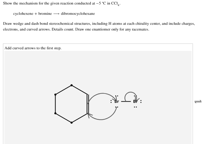 Solved Show the mechanism for the given reaction conducted | Chegg.com