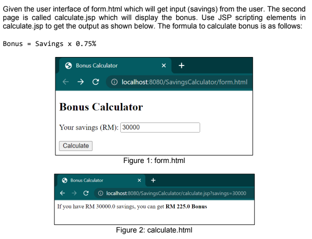Solved Given the user interface of form.html which will get | Chegg.com