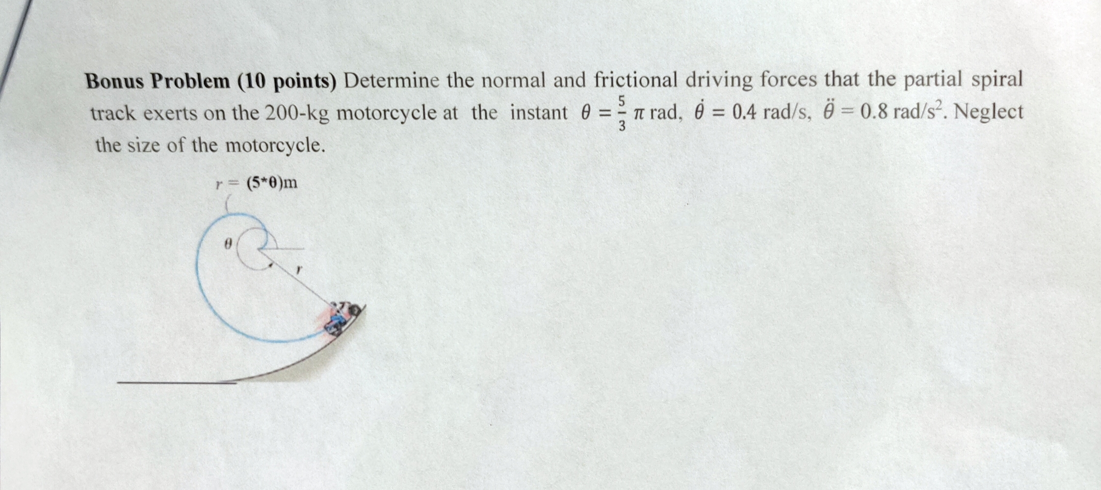 Solved Bonus Problem (10 points) Determine the normal and | Chegg.com