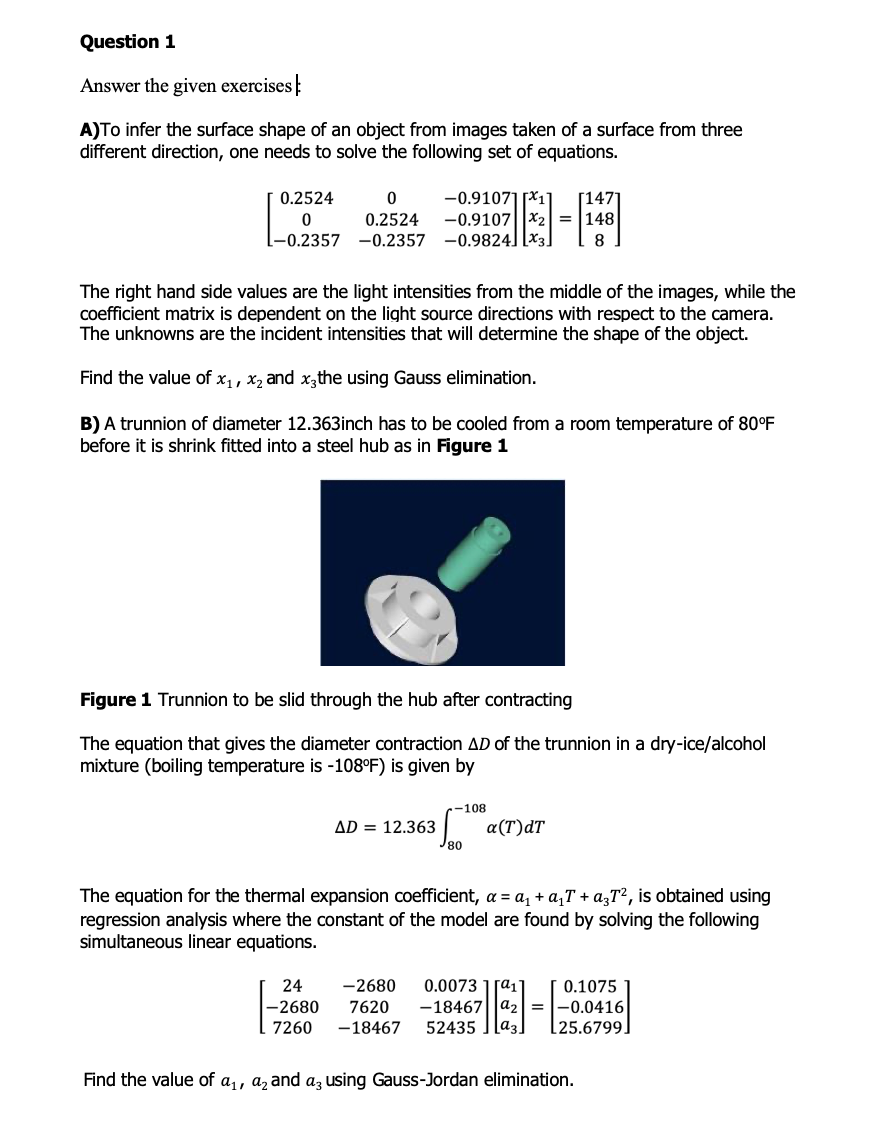 Question 1 Answer the given exercises A)To infer the | Chegg.com