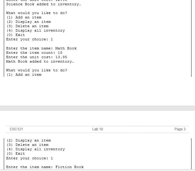 Solved . Copy the provided starter code Lab10P2-starter.py | Chegg.com