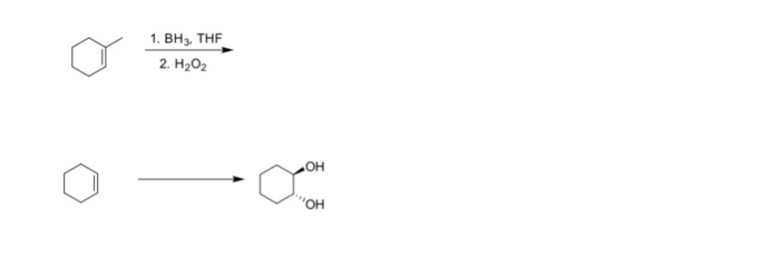 Solved 1. BH3, THF 2. H202 OH 'OH | Chegg.com