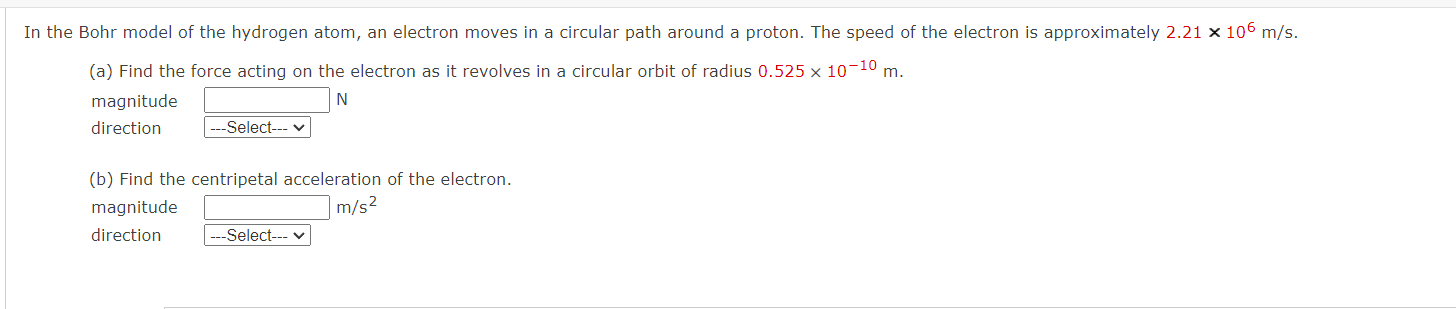 Solved In the Bohr model of the hydrogen atom, an electron | Chegg.com
