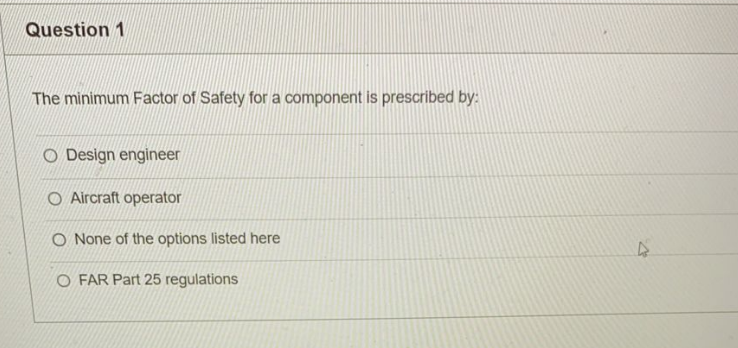 Solved Question 1 The minimum Factor of Safety for a | Chegg.com