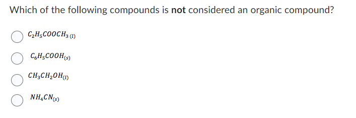 Solved Which of ﻿the following compounds is ﻿not considered | Chegg.com