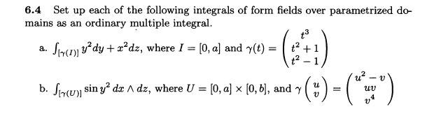 6.4 Set up each of the following integrals of form | Chegg.com