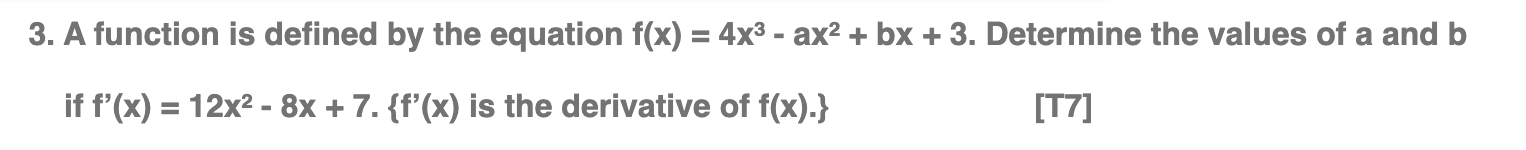 Solved 3. A function is defined by the equation f(x) = 4x3 - | Chegg.com