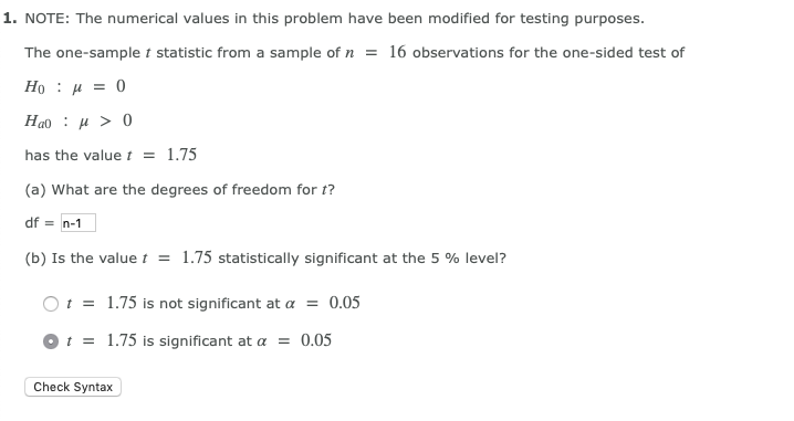 Solved 1. NOTE: The numerical values in this problem have | Chegg.com