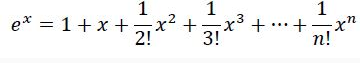 Solved The infinite series expansion of the e^x exponential | Chegg.com