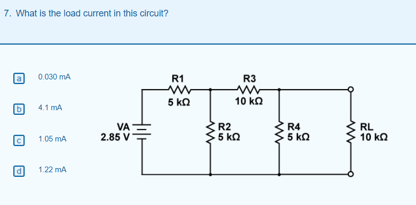 Solved What is the load current in this circuit? | Chegg.com