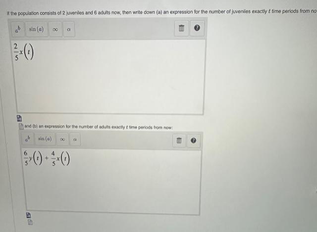 Consider the age-stuctured population whose dynamics | Chegg.com