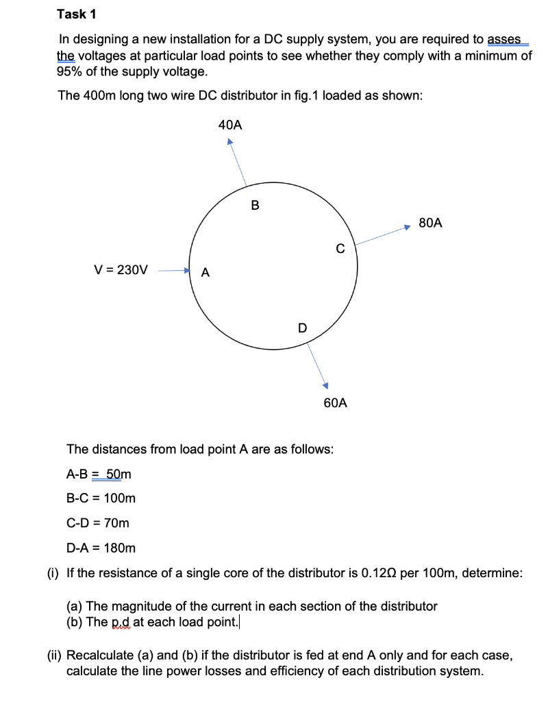 Task 1 In designing a new installation for a DC | Chegg.com