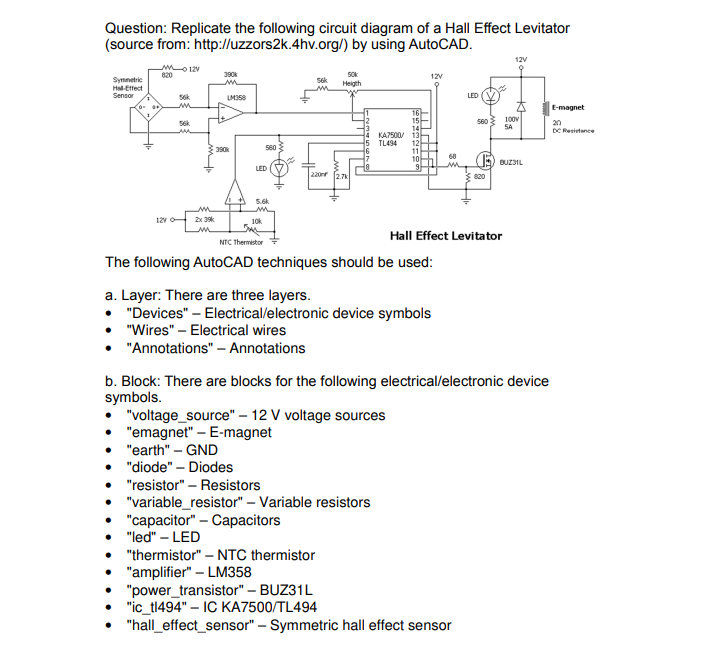 AutoCAD is used to draft electrical/electronic | Chegg.com