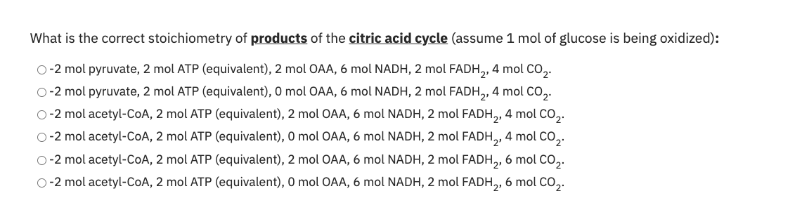 Solved What is the correct stoichiometry of products of the | Chegg.com