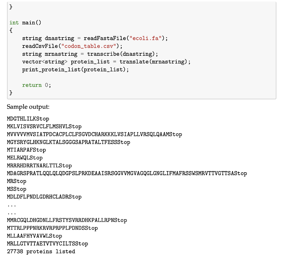 Solved 0.4 Step 1 - DNA to mRNA transcription Write a | Chegg.com