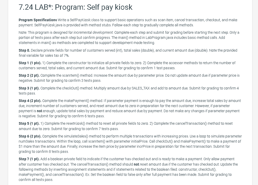 Solved Need help in reviewing code to correcter last unit | Chegg.com