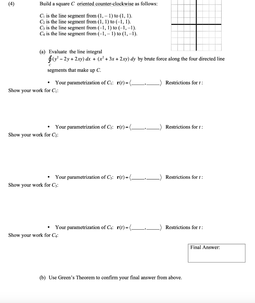 Solved (4 ) Build a square C oriented counter-clockwise as | Chegg.com