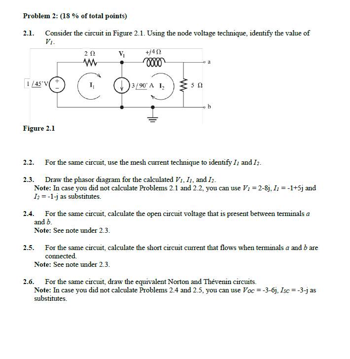 Solved Problem 2: (18 % of total points) 2.1. Consider the | Chegg.com