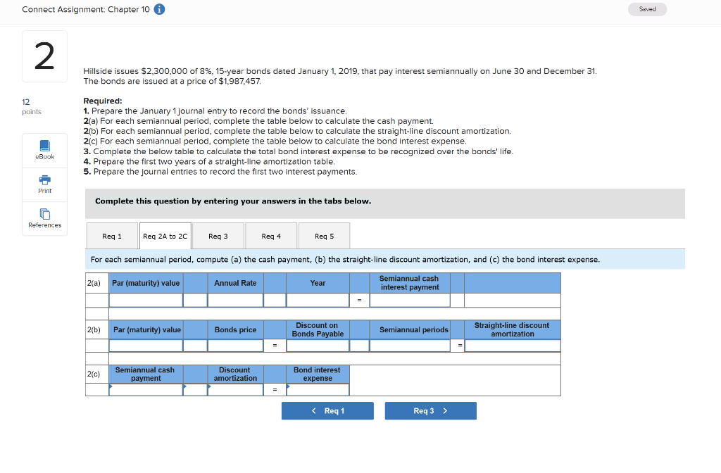 Solved Connect Assignment: Chapter 10 2 Hillside issues | Chegg.com