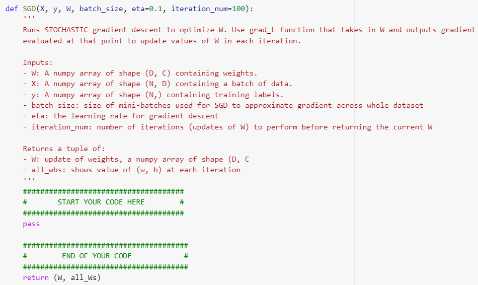 Task 2: Multinomial logistic regression (softmax | Chegg.com