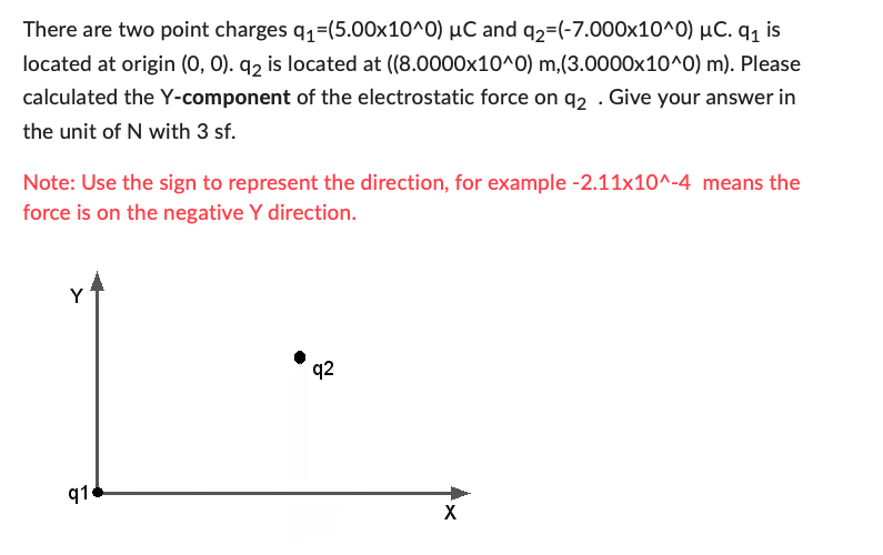 Solved There are two point charges q1=(3.00×10∧0)μC and | Chegg.com