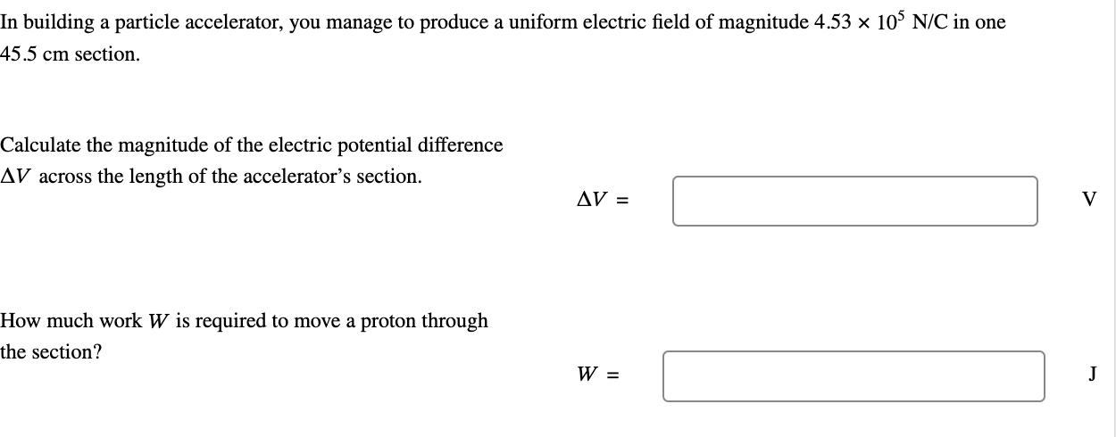 Solved In building a particle accelerator, you manage to | Chegg.com
