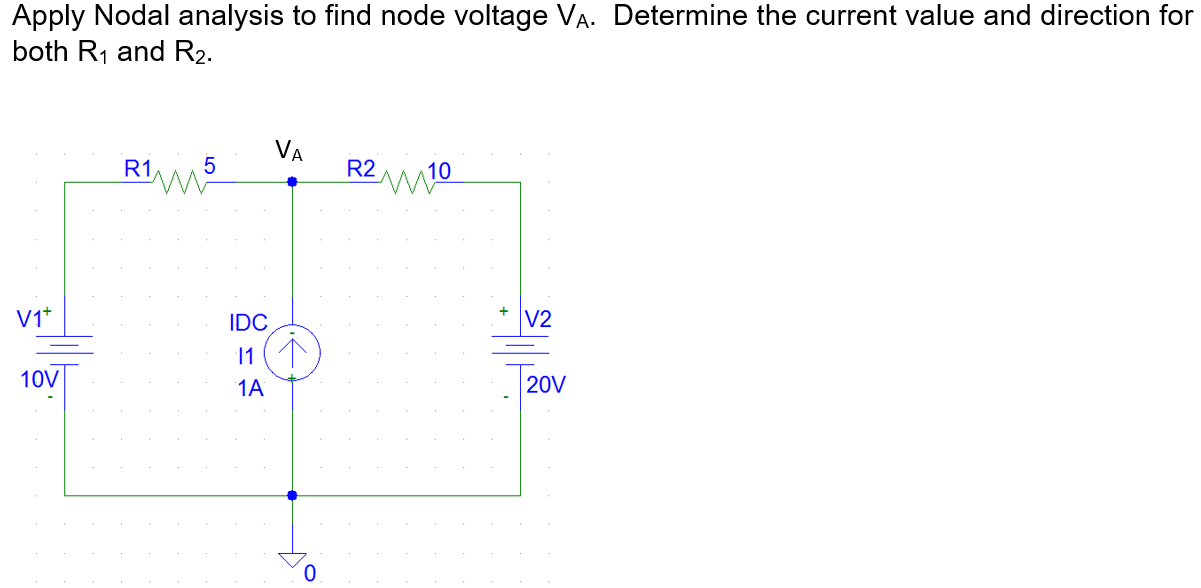 Solved Apply Nodal analysis to find node voltage Va. | Chegg.com