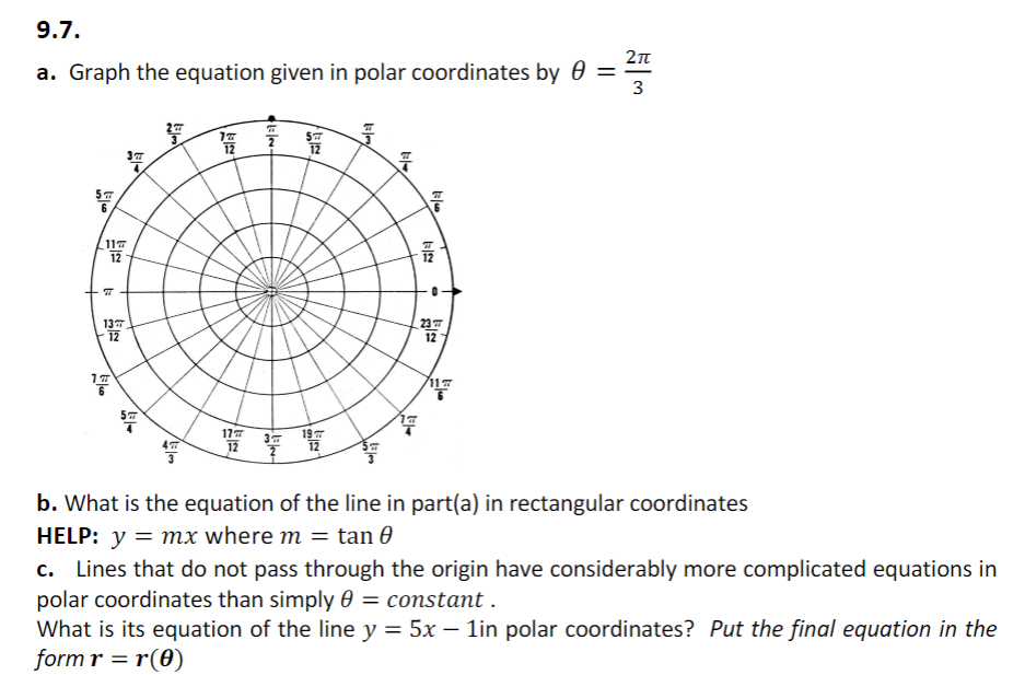 Solved a. Graph the equation given in polar coordinates by | Chegg.com