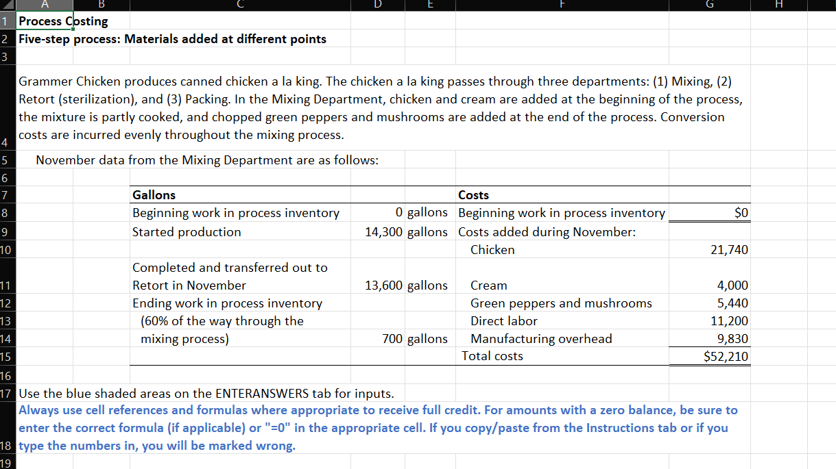 Solved b. In the Mixing Department's ending work in process | Chegg.com