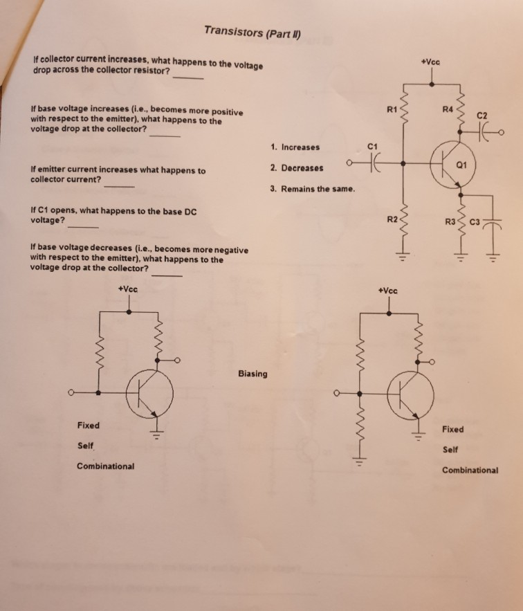 Solved Transistors (Part Label the terminals (E, B or C) and | Chegg.com